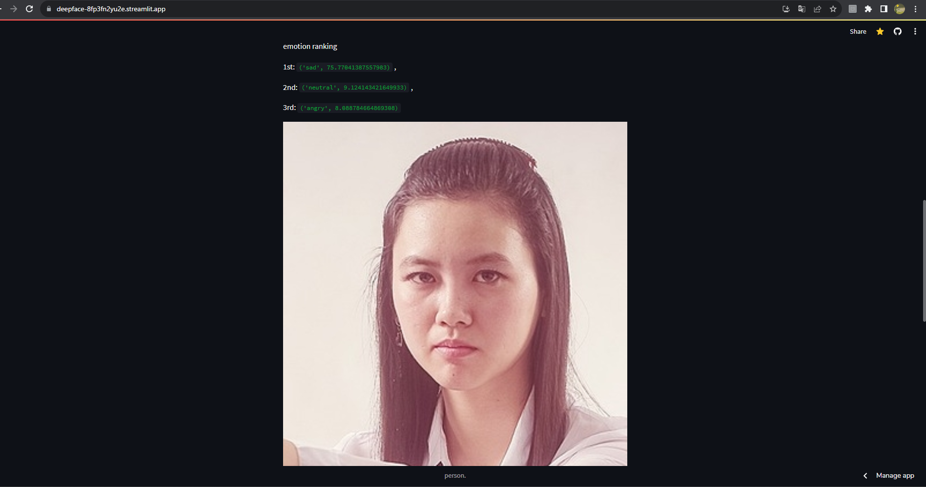 streamlitでアプリ開発～DeepFace～ | KUblog 未経験からエンジニアへの日記